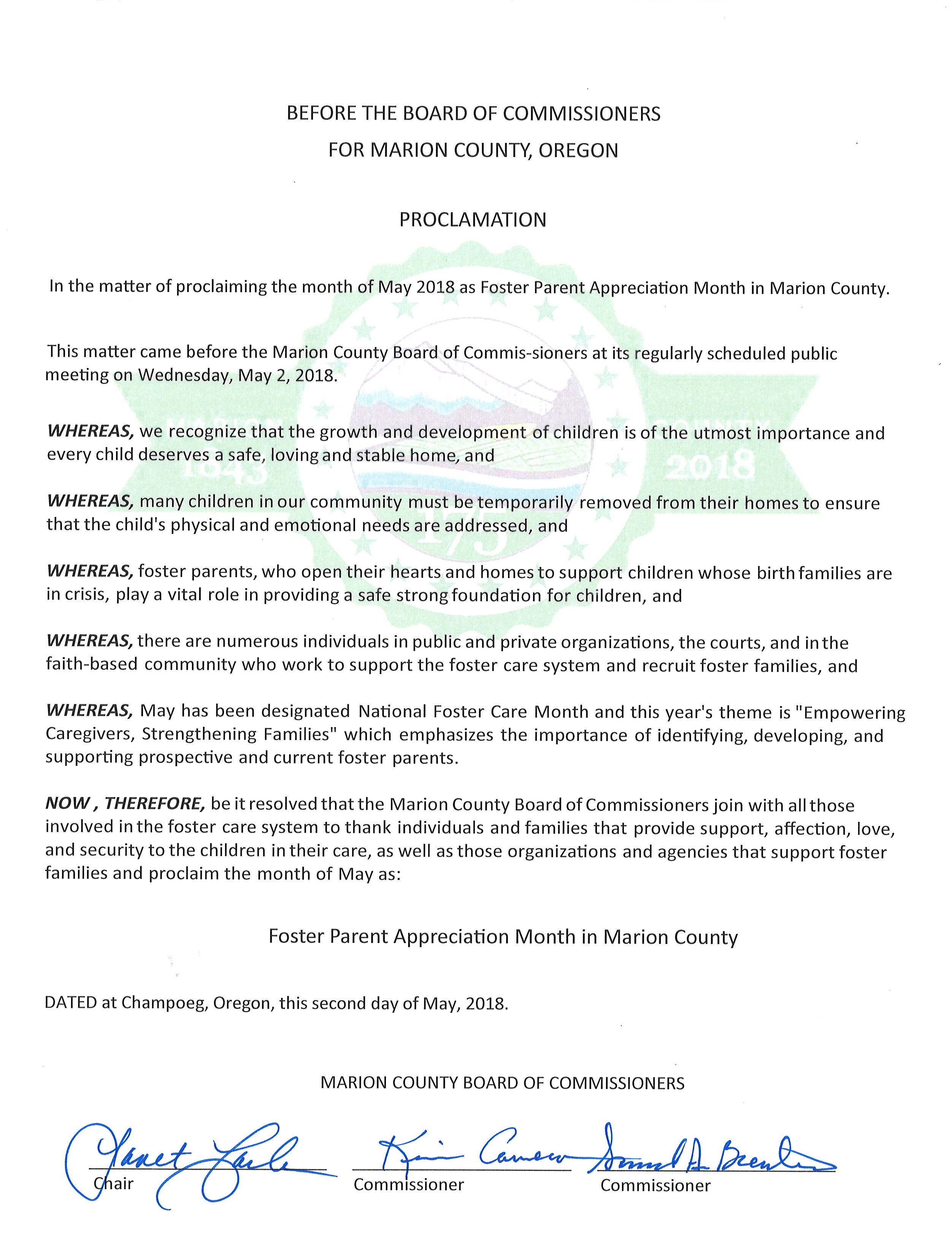 Foster Parent Appreciation Month